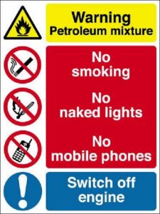 PETROL STATION WARNING SIGNS - Pinacom Media Limited